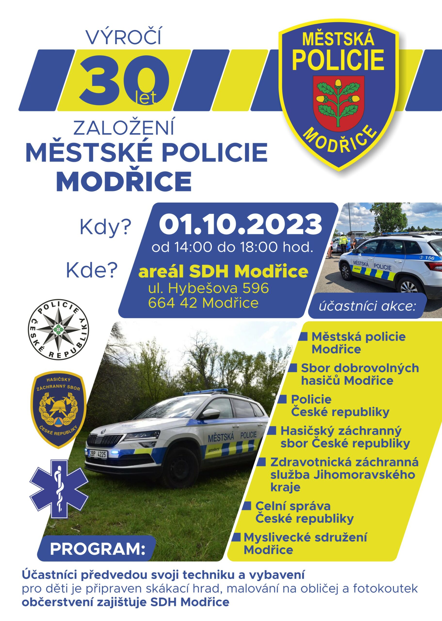 Městská policie Modřice 30 let • Město Rajhrad