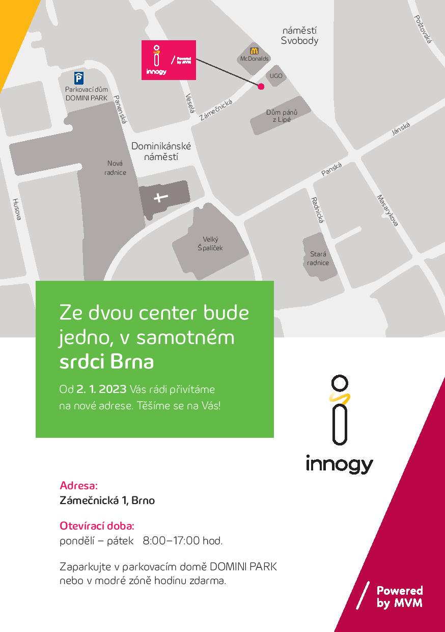 Zákaznické centrum Innogy 2023 najdete na nové adrese v centru Brna ...